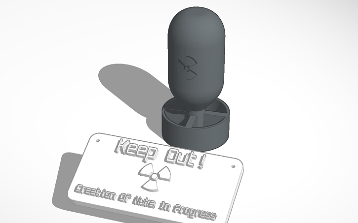 3D design Nuke - Tinkercad