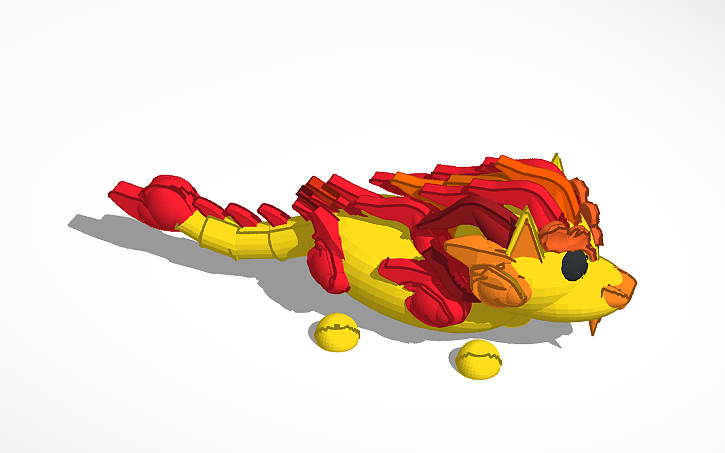 3D design Adopt me Chinese Lion - Tinkercad