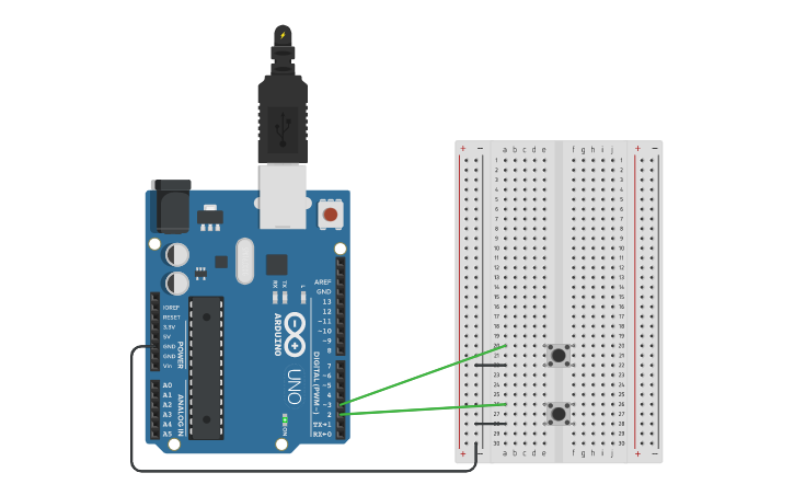 Circuit Design Counting To 10 With The Arduino Library Tinkercad 