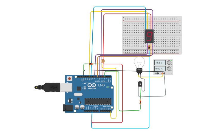 Circuit design Hack club level 3- timers and interrupts | Tinkercad