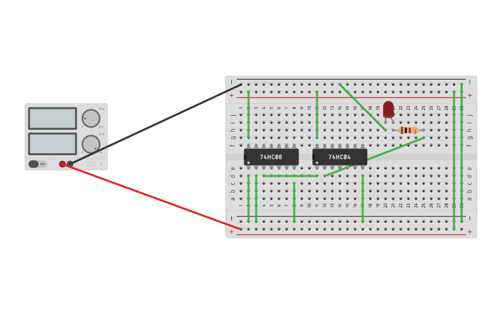 Circuit design 19it116 xnor using AOI logic | Tinkercad