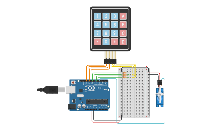 Circuit design Safe - Tinkercad