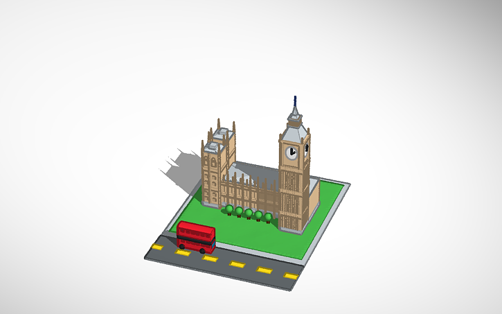 3D design Big Ben - Tinkercad