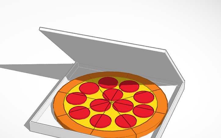 3D design Pizza - Tinkercad