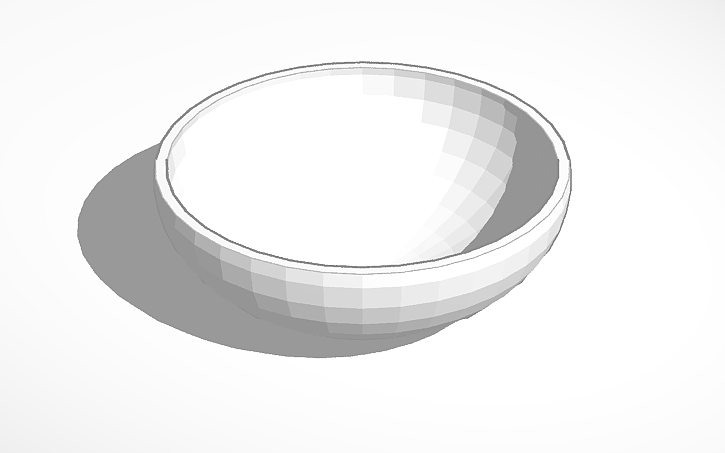 3d Design Bowl Tinkercad 