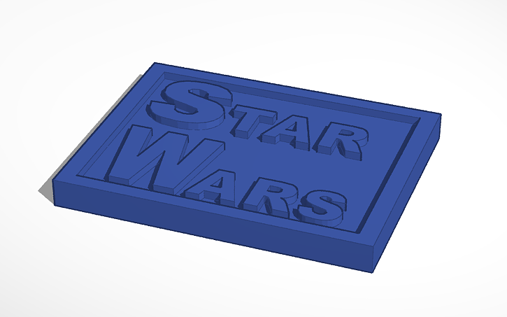 3D design plaque - Tinkercad