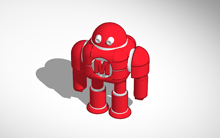 3D design Lesson: Robot result - Tinkercad