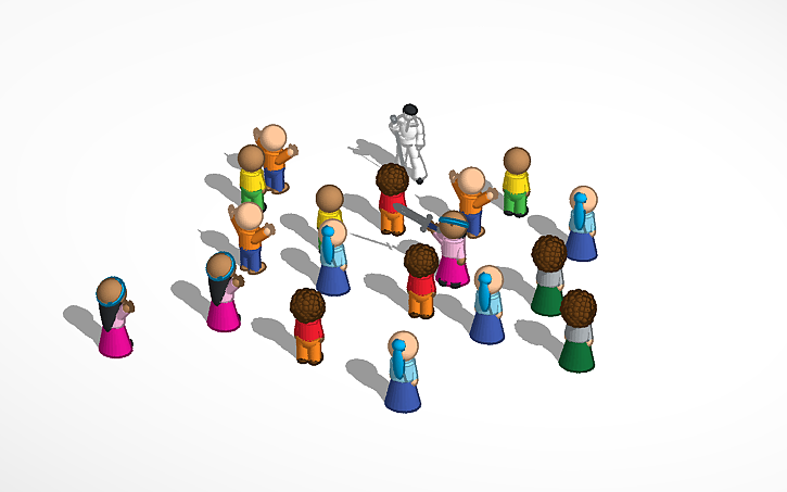 3D design look at the people - Tinkercad