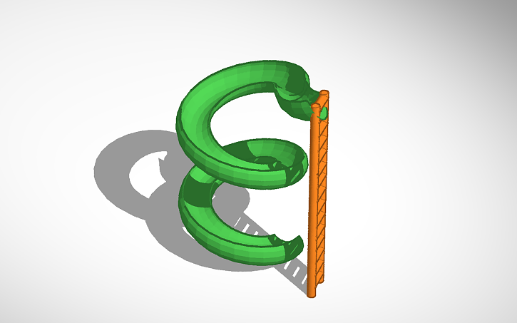 3D design Copy of Copy of Water Slide - Tinkercad