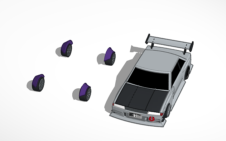 3D design NISSAN SKYLINE R32 - Tinkercad