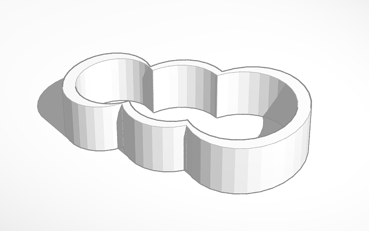 3D design cookie cutter - Tinkercad
