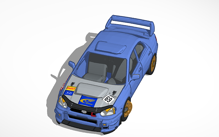 3D design Copy of 2004 Subaru Impreza WRX STi Drift Car (WIP) - Tinkercad