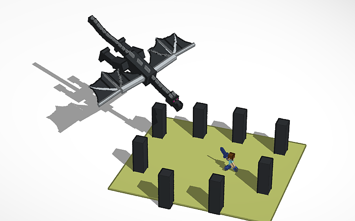 3D design ender dragon - Tinkercad