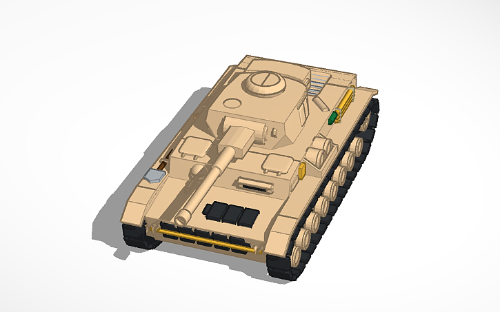 3D design Panzer IV - Tinkercad