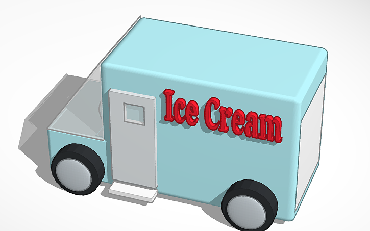 3D design Ice cream truck | Tinkercad