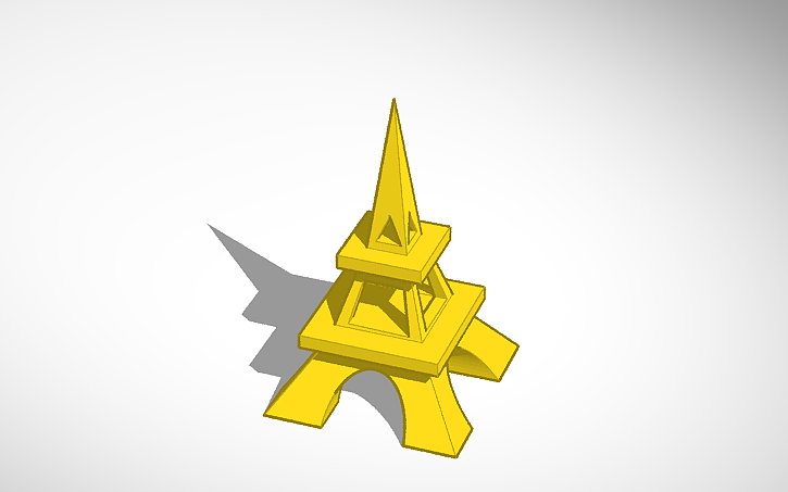3D design Copy of Theo 4d Effel Tower - Tinkercad