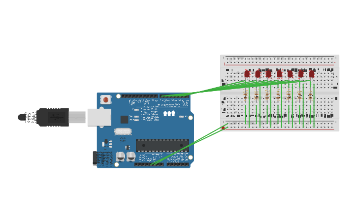 Circuit design Actividad 6 | Tinkercad