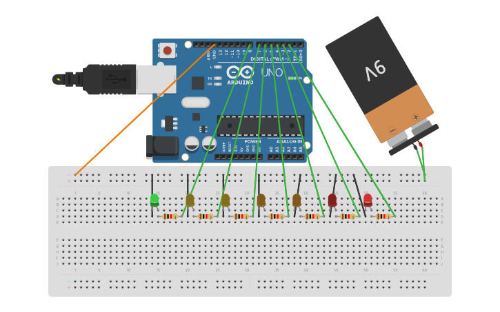 Circuit design chip 5 - Tinkercad