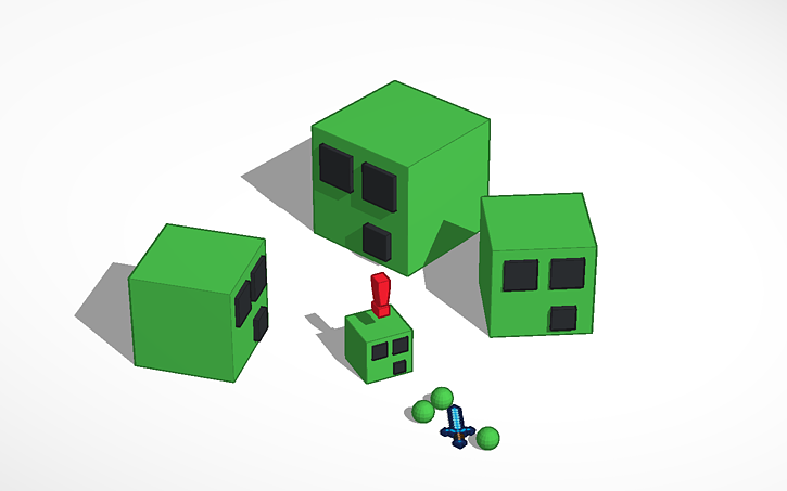 3D design Minecraft Slime | Tinkercad