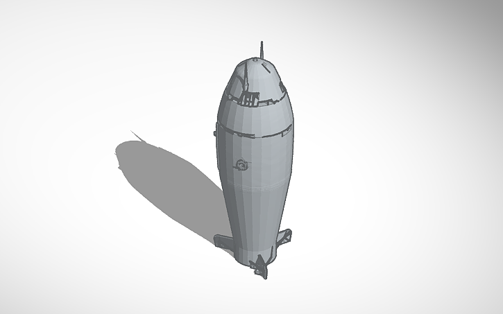 3D design Tsar Bomba - Tinkercad