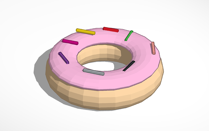 3D design donut | Tinkercad