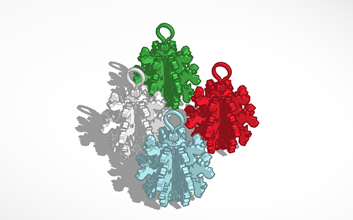 3D design Christmas Ornaments - Tinkercad