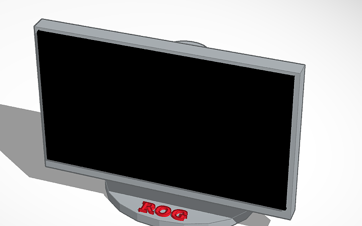 3D design (Asus) Rog monitör | Tinkercad