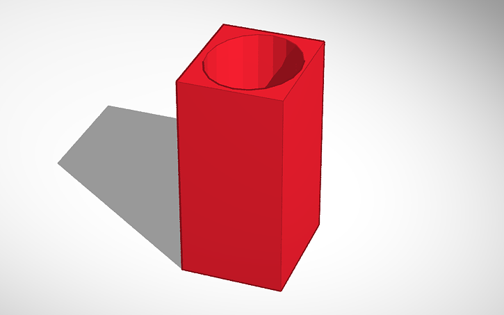 3D design pencil case part 1 | Tinkercad