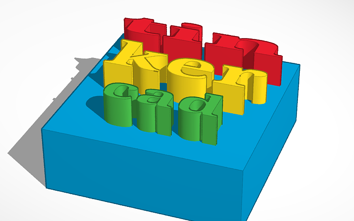 3D design tinkercad sign | Tinkercad