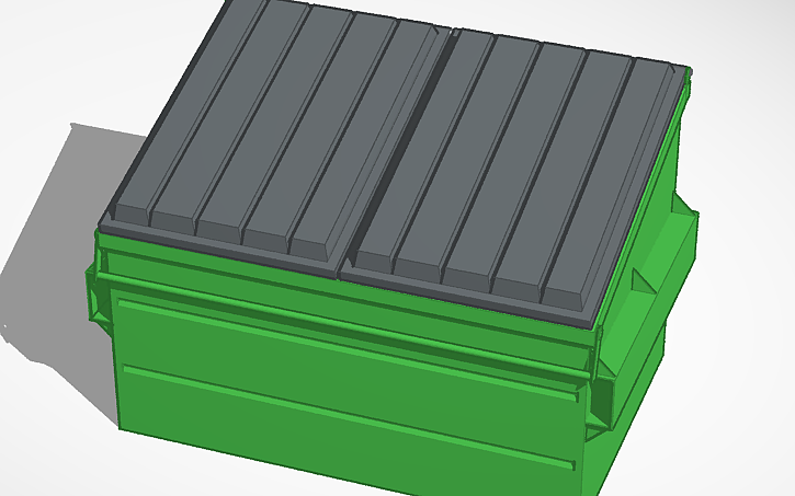 3D design Dumpster - Tinkercad