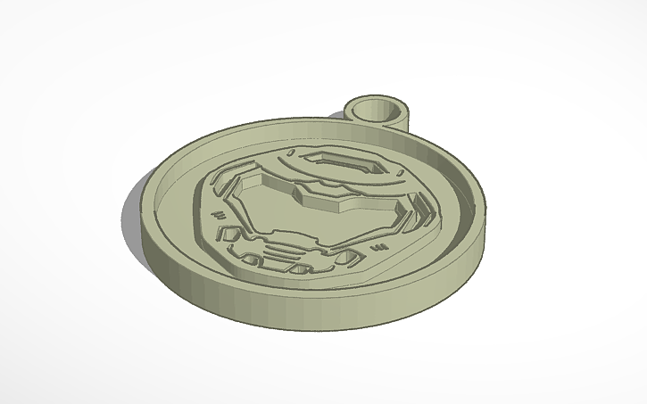 3D design DOOM Slayer Key Chain - Tinkercad