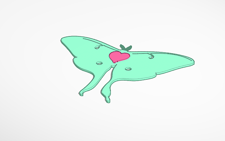 3D design Luna Moth for Walker - Tinkercad