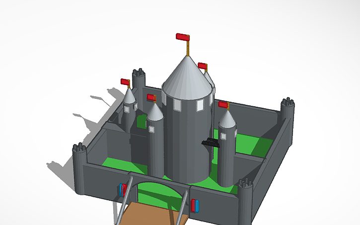 3D design castle - Tinkercad