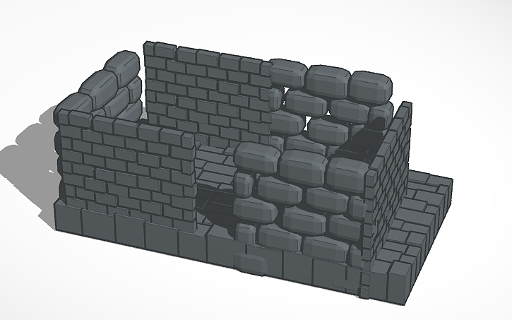 3D design roof less house | Tinkercad