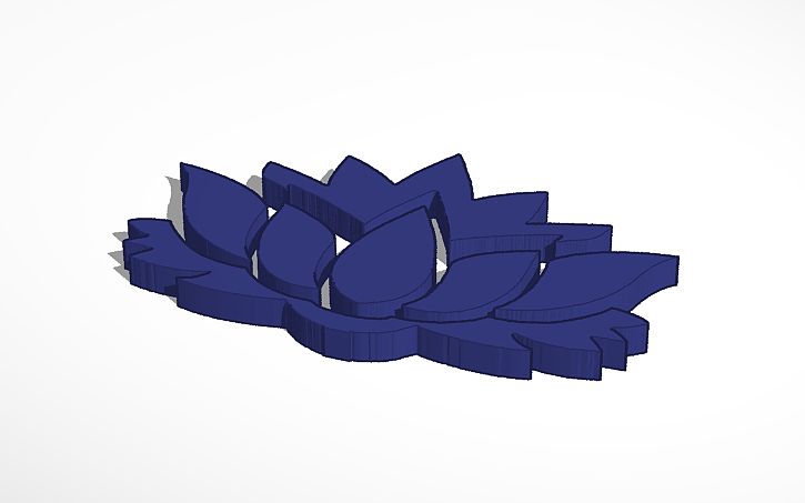 3D design lotus - Tinkercad