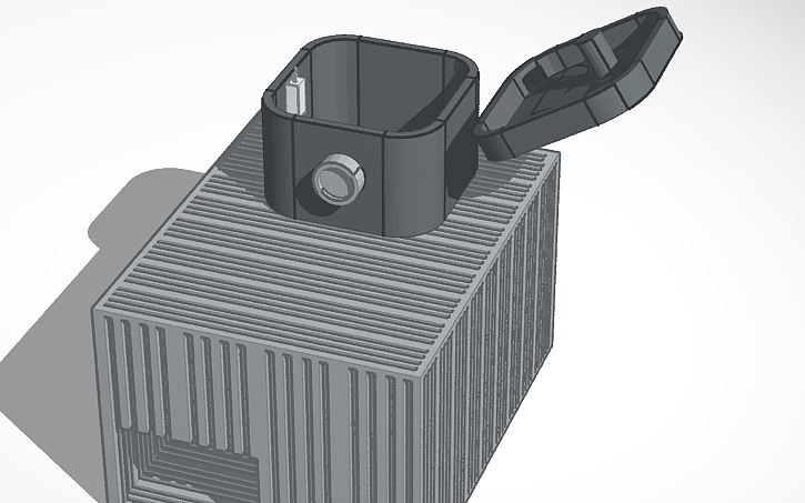 3D design cage and circuit | Tinkercad