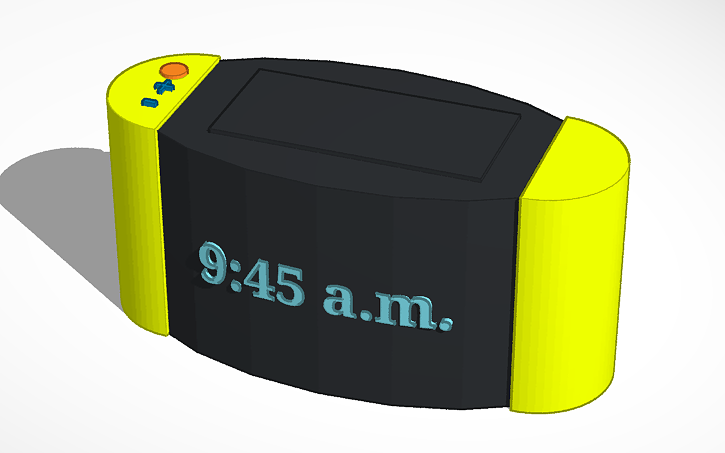 3d Design Alarm Clock Tinkercad