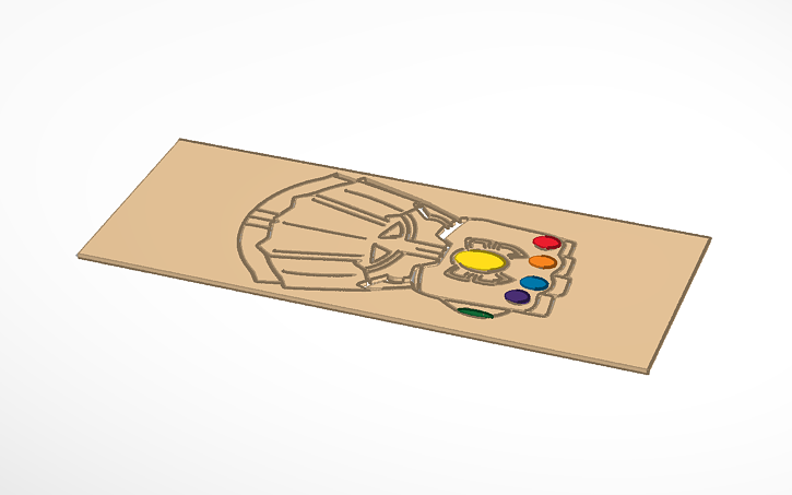3D design Infinty Gauntlet - Tinkercad