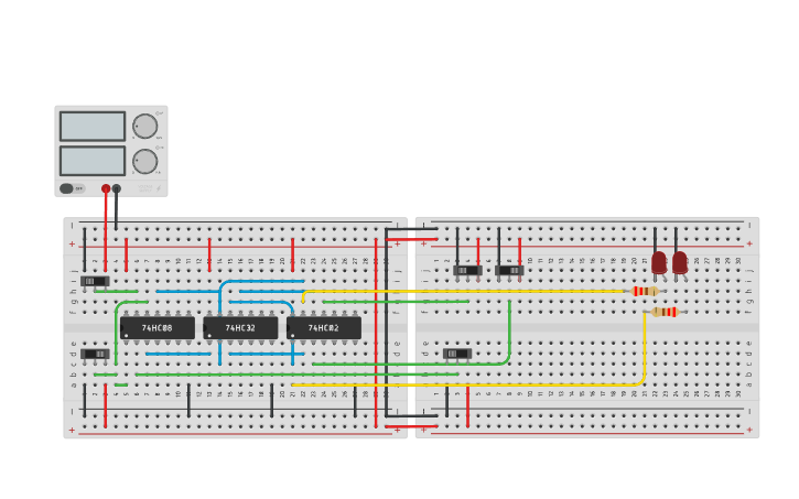Circuit design RS Flip Flop with Preset and Clear | Tinkercad