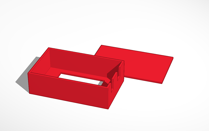 3D design LCD Bezel Arduino 3.2 TouchScreen w/uno 1 LED hole - Tinkercad