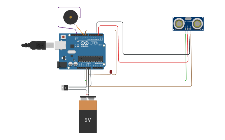 Circuit design Touchless Doorbell | Tinkercad