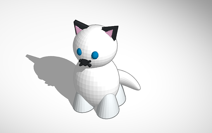 3D design cat | Tinkercad