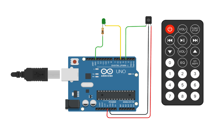 Circuit design program 9:Infrared Sensor (IR sensor) - Tinkercad