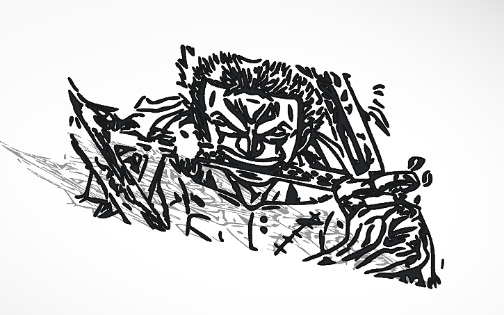 3D design Zoro GOD MODE - Tinkercad