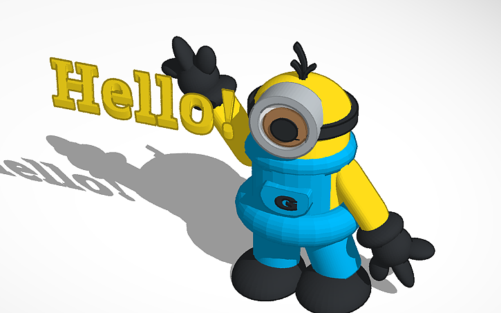 3D design Minion Project 1 - Tinkercad
