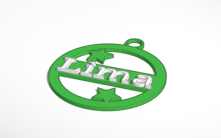 3D design Bola (Lima)//árvore de Natal - Tinkercad