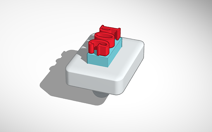 3D design POG Stamp - Tinkercad