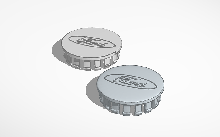 3D design Ford Wheel Center CAP 70 62 11 - Tinkercad