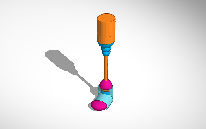 3D design Prosthetic Leg - Tinkercad
