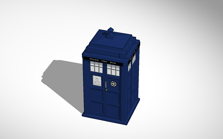 3D design TARDIS - Tinkercad